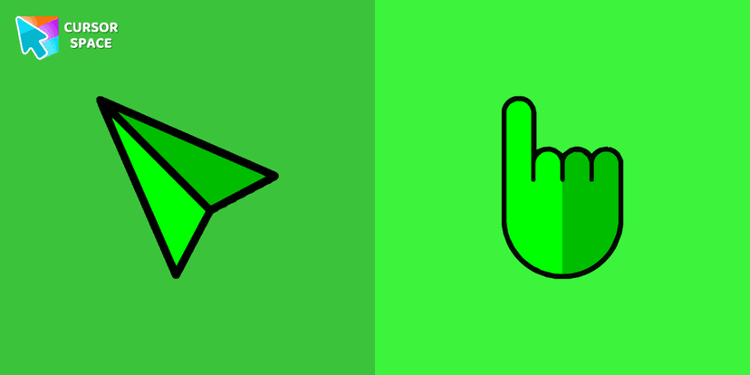 Cursor Green Arrow For Chrome - Cursor Pack | Cursor Space